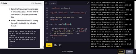 Python Strings Medical Insurance Project Data Science Codecademy Forums