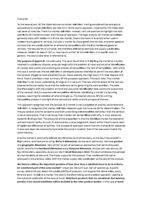 Week 3 Topic 2 Lecture Transcript Transcript To The Second Part Of The Video Lectures To