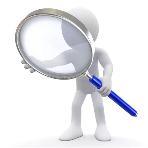 Man With Magnifying Glass Stock Illustration Illustration Of Human 17275483