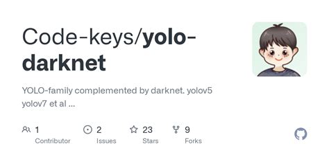 GitHub Code Keys Yolo Darknet YOLO Family Complemented By Darknet Yolov Yolov Et Al