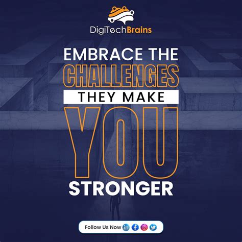 Digitech Brains On Linkedin Embracechallenges Growth Success Stronger Technology Successtips