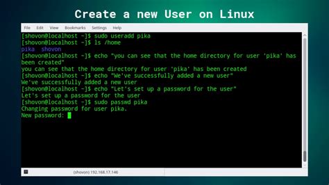 Create A New User On Linux Youtube