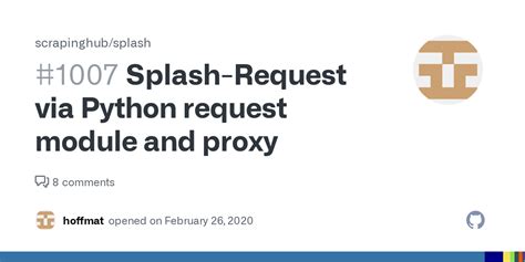 Splash Request Via Python Request Module And Proxy Issue 1007