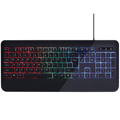 Zero Zr 2090 Rainbow Wired Gaming Keyboard English And Arabic