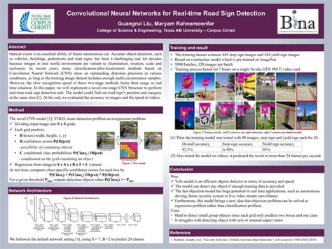 Poster Convolutional Neural Networks For Real Time Road Sign Detection V3mrahnemoonfar Ppt