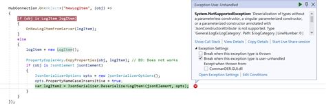 How To Debug Signalr In Order To Find What Prevent An Instance Of A