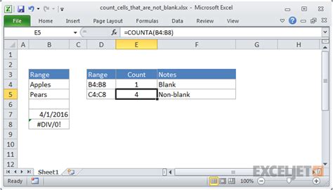 Formula Excel Empty Cell Peran Sekolah