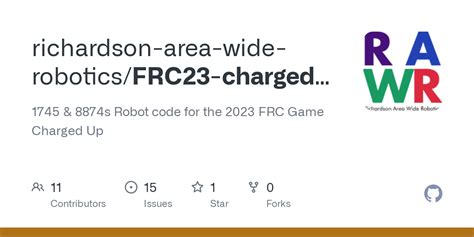 Github Richardson Area Wide Robotics Frc23 Charged Up 1745 And 8874s Robot Code For The 2023