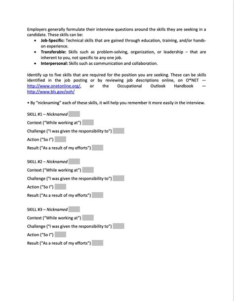 Pre Interview Worksheet And Checklist Fillable Word Document Etsy