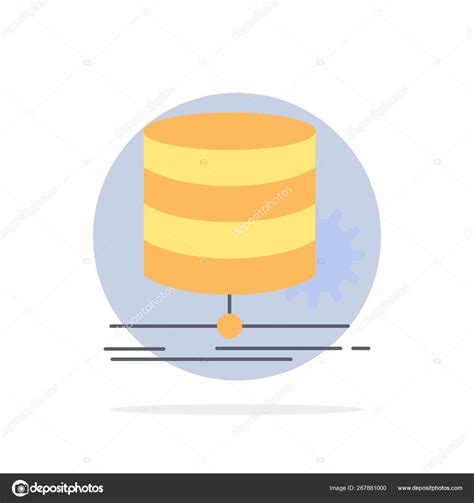 algorithm chart data diagram flow flat color icon vector stock