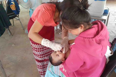 လှိုင်းဘွဲမြို့နယ် ပြည်သူ့ကျန်းမာရေးဦးစီးဌာန၌ ကိုယ်ဝန်ဆောင်မိခင်များနှင့်မွေးစမှအသက် ၁ နှစ်ခွဲ