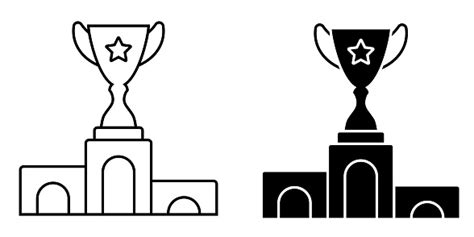 스포츠 대회에 참가하기 위한 상금 스포츠 컵 토너먼트 우승자에게 수여됩니다 시상대 1위 벡터 아이콘 1위에 대한 스톡 벡터 아트 및 기타 이미지 Istock
