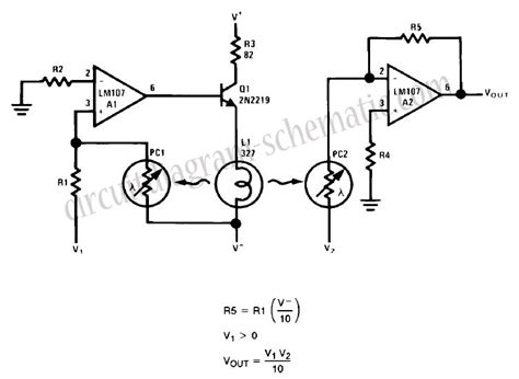 Analog Multiplier Circuit Using Op Amp