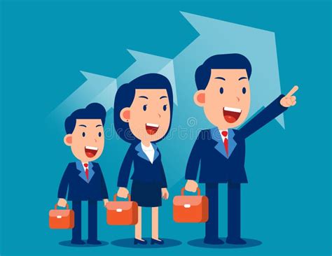 Team Unity Of Purpose Business Vector Illustration Concept Stock Vector Illustration Of