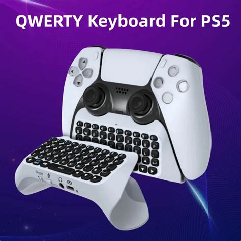 Wireless Ps5 Ps5 Controller On Pc Keyboard With Built In Speaker 3 5mm Audio Jack Mini Portable