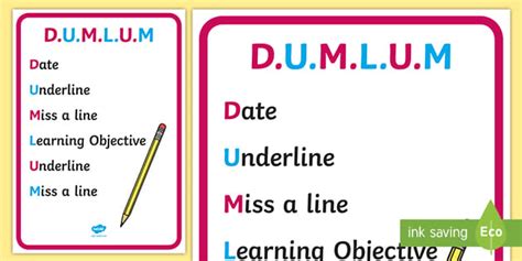 Learning Objective A4 Display Poster Teacher Made