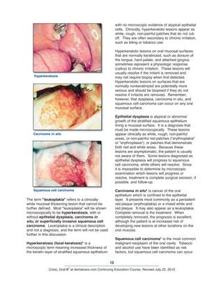Differential Dignosis Of Oral Mucosal Lesions Pdf