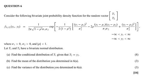 Solved Consider The Following Bivariate Joint Probability Chegg