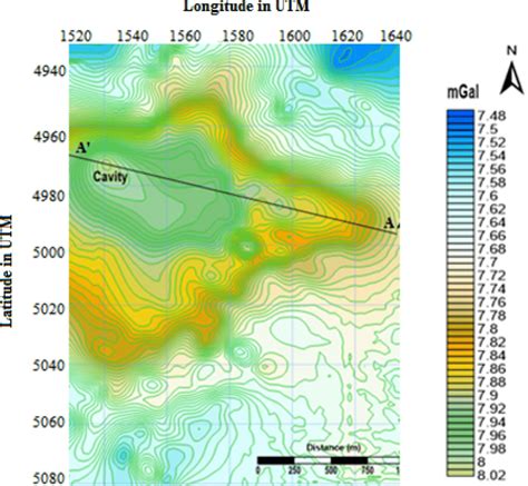 Bouguer Anomalies Map Of The Csl Site Download Scientific Diagram
