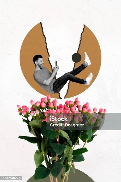 서식 파일 콜라주 디자인 트렌드 아트 워크 3d 스케치 젊은 남자 블로그 스마트 폰 떨어지다 꽃다발 자연 시즌 봄 식물 35