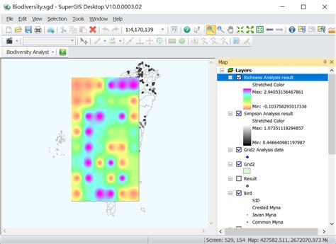 Biodiversity Analyst About Diversity Analyst Analyzing With Grid Sample Layer