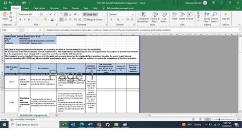 Esg Reporting Gri Reporting Framework Excel Templates And Guides