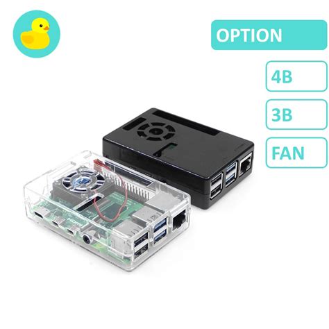 Raspberry Pi 4 4B 3B ABS Casing Enclosure With Fan Shopee Malaysia
