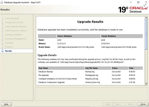 Oracle 12c To 19c Database Upgrade Using Dbua Bizanalytix