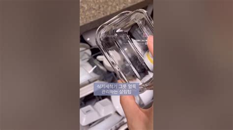 식기세척기 그릇 얼룩 관리하는 방법 살림 살림팁 살림꿀팁 살림템 주방정리 식기세척기 Youtube