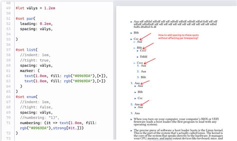 How To Add Spacing To List Or Enum Without Affecting Linespacing Questions Typst Forum