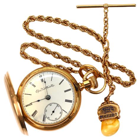 Elgin 14k Yellow Gold Pocket Watch For Sale At 1stdibs Elgin Watch