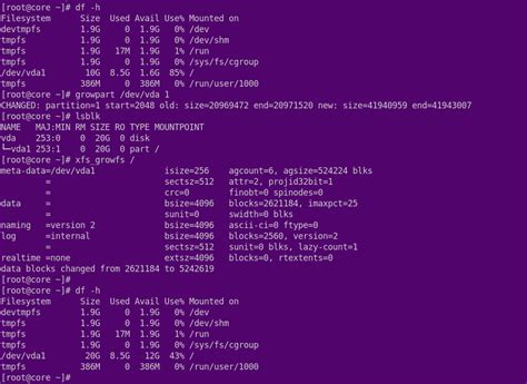 Centos Vps How Can I Update The Available Hard Disk Space After Upgrade Server Fault