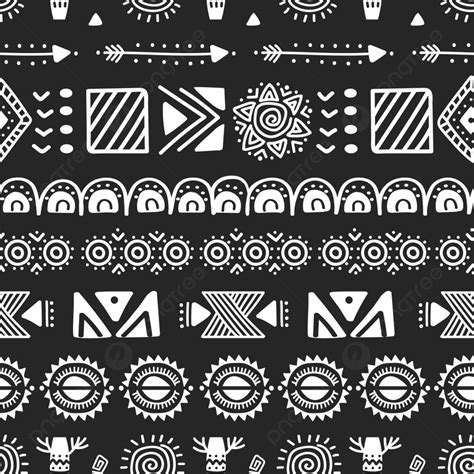 아프리카 원활한 패턴 배경 아프리카 사람 부족 기하학적 배경 일러스트 및 사진 무료 다운로드 Pngtree