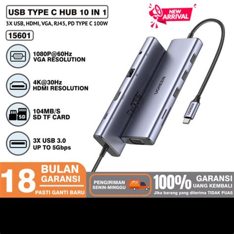 Jual Ugreen Usb Type C Hub Splitter In Multi Adapter Usb Type C K In Jakarta