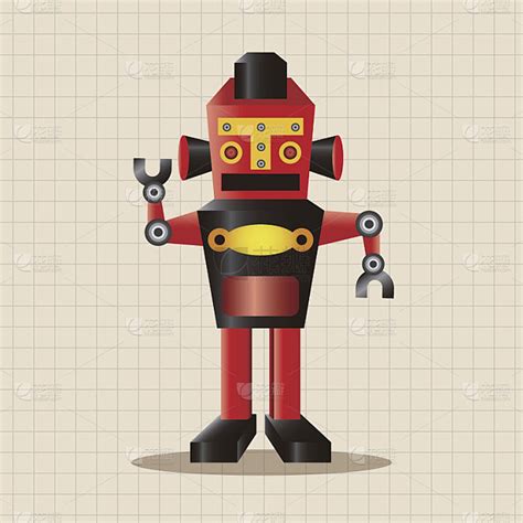 机器人主题元素