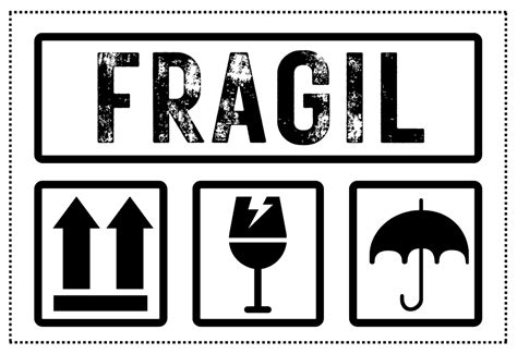 Adesivo Fragil Para Imprimir Etiquetas Frágil 🚚 Para Imprimir