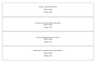 Grade 6 Science Quiz Sample For Grade 6 Pupils DOCX Geology Science