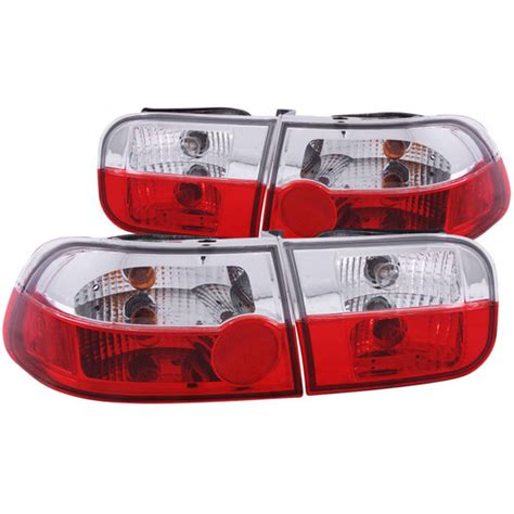 Anzo 1992 1995 Honda Civic Taillights Redclear Hardmotion Honda