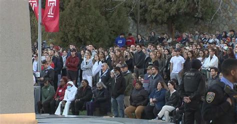 Vigil Held At Temple For Fallen Police Officer Chris Fitzgerald Cbs
