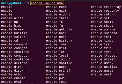 The “enable” Command In Linux 6 Practical Examples