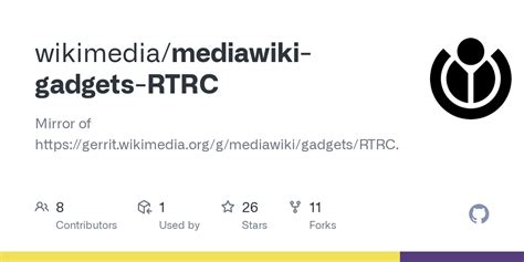 GitHub Wikimedia Mediawiki Gadgets RTRC Mirror Of Https Gerrit