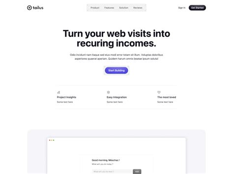 Atom Free Tailwind Css Landing Page Theme Tailkits