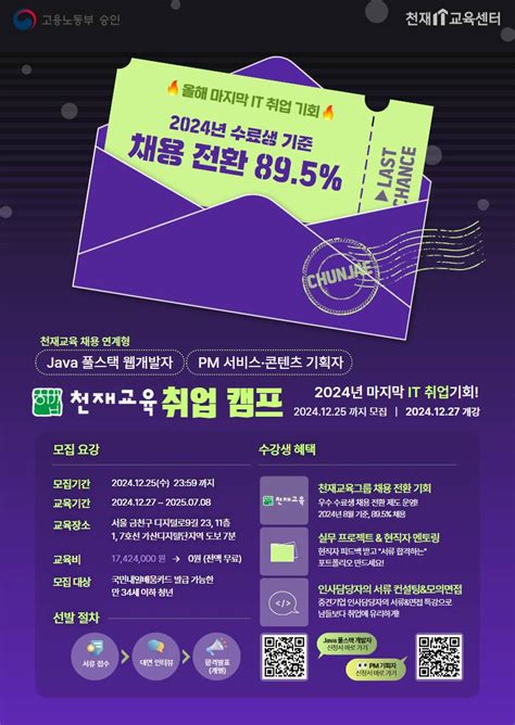 천재it교육센터 에듀테크 Java 풀스택 개발자 10기 모집 공모전 대외활동 링커리어