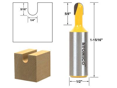 1 8 Radius 1 4 Diameter Core Box Router Bit 1 2 Shank Yonico 14161 EBay