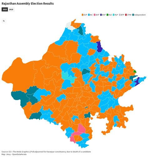 Rajasthan Assembly Map Flourish