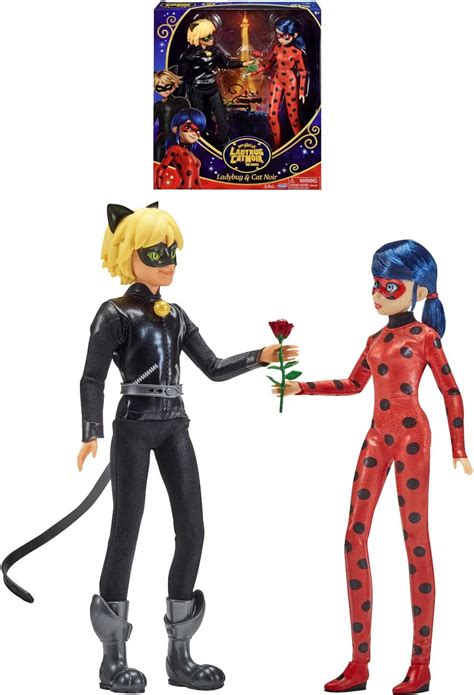 Bandai Miraculous Ladybug Cat Noir The Movie Fashion Doll Pack Cm Ladybug And Cat Noir