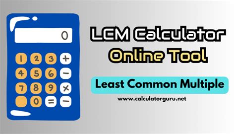 Lcm Calculator Calculate Least Common Multiple Lcm