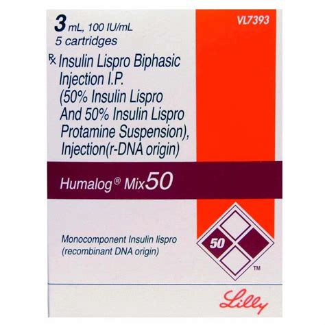 Humalog Insulin Lispro Biphasic Injection IU Ml Packaging Type