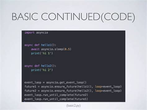Introduction To Python Asyncio Ppt