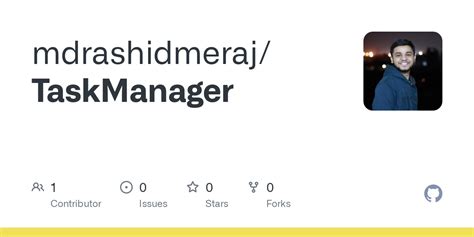 github mdrashidmeraj taskmanager